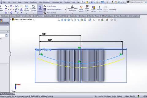 Tutorial - Extruding curved surface in SolidWorks? - GrabCAD