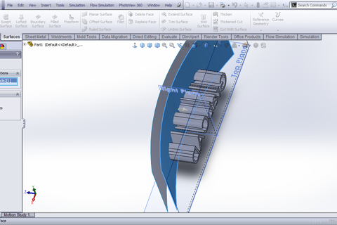 Tutorial - Extruding curved surface in SolidWorks? - GrabCAD
