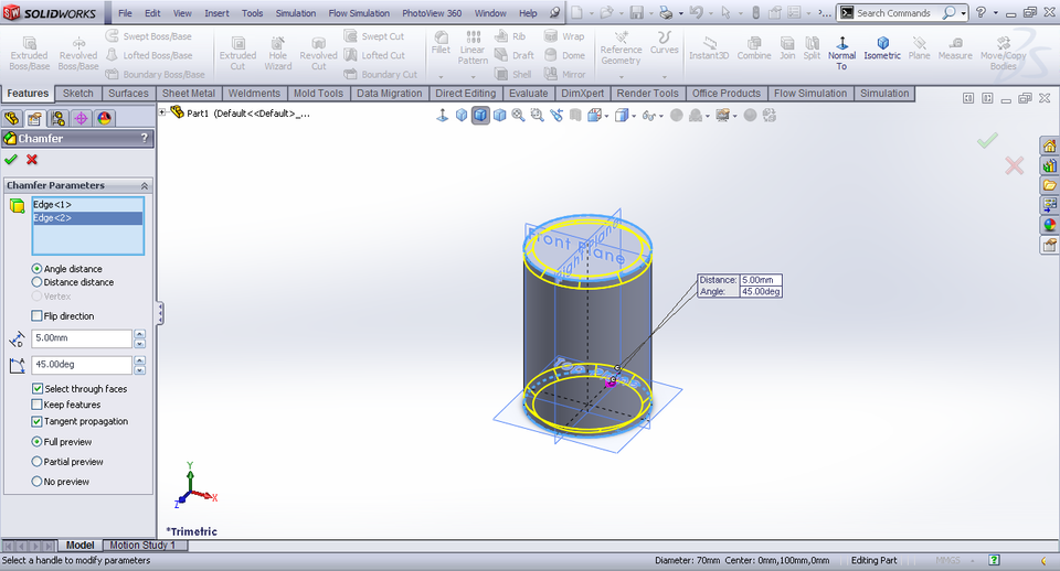 Tutorial - Creating knurl in SolidWorks? - GrabCAD