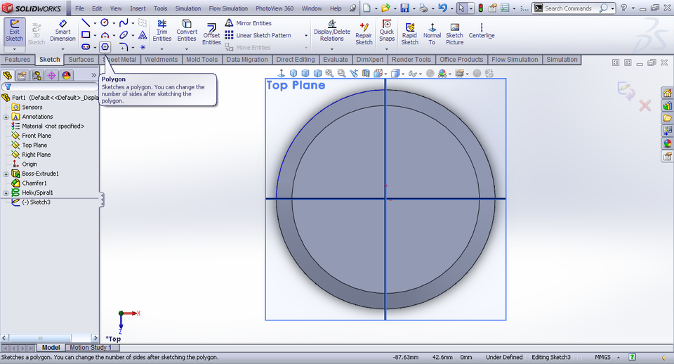 Tutorial - Creating knurl in SolidWorks? - GrabCAD