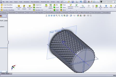 Tutorial - Creating knurl in SolidWorks? - GrabCAD