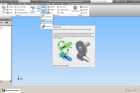 How to make Worm Gear and its Dynamic Simulation or Animation in ...