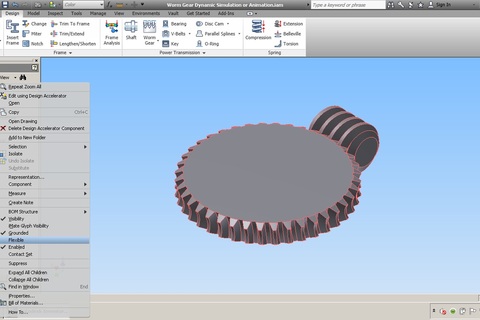 How to make Worm Gear and its Dynamic Simulation or Animation in ...