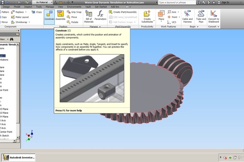 How to make Worm Gear and its Dynamic Simulation or Animation in ...