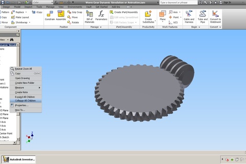 How to make Worm Gear and its Dynamic Simulation or Animation in ...