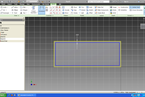 Tutorial: How to use rib feature in Autodesk Inventor? - GrabCAD