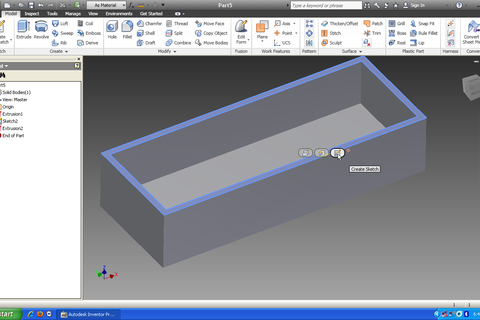 Tutorial: How to use rib feature in Autodesk Inventor? - GrabCAD