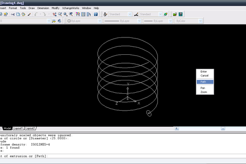 Tutorial - Modeling Spring in AutoCAD using extrude face? - GrabCAD