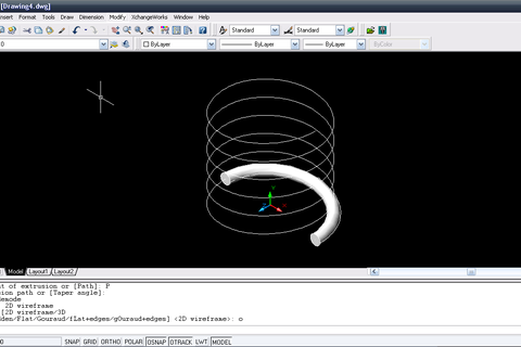 Tutorial - Modeling Spring in AutoCAD using extrude face? - GrabCAD