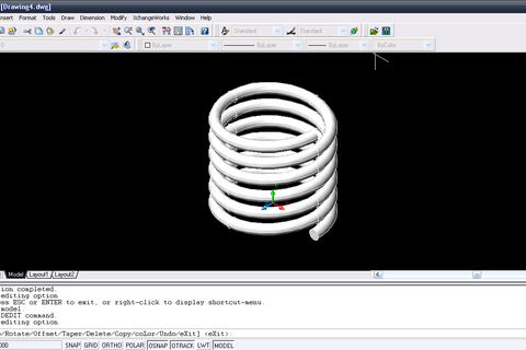 Tutorial - Modeling Spring in AutoCAD using extrude face? - GrabCAD