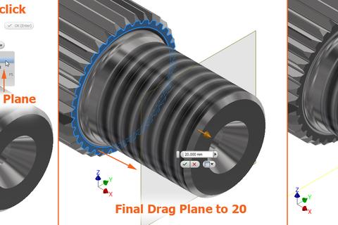 How to model a Control lever shaft using Inventor 2014? - GrabCAD