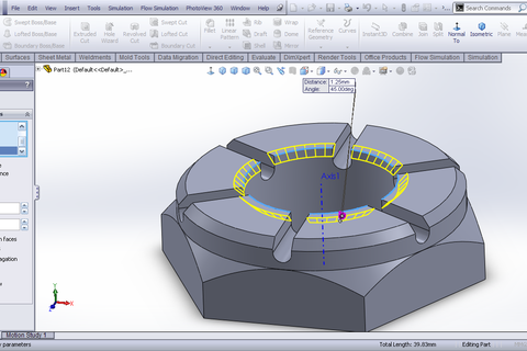 Tutorial - Modeling a Castle Nut in SolidWorks? - GrabCAD