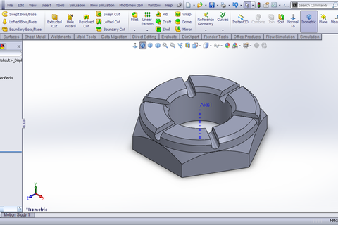 Tutorial - Modeling a Castle Nut in SolidWorks? - GrabCAD