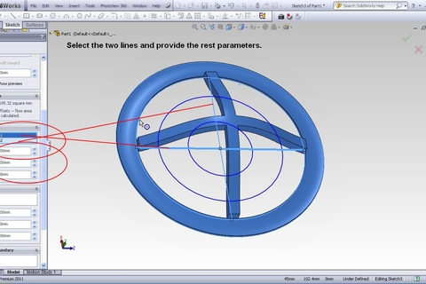Tutorial:Using vent feature in Solidworks. - GrabCAD