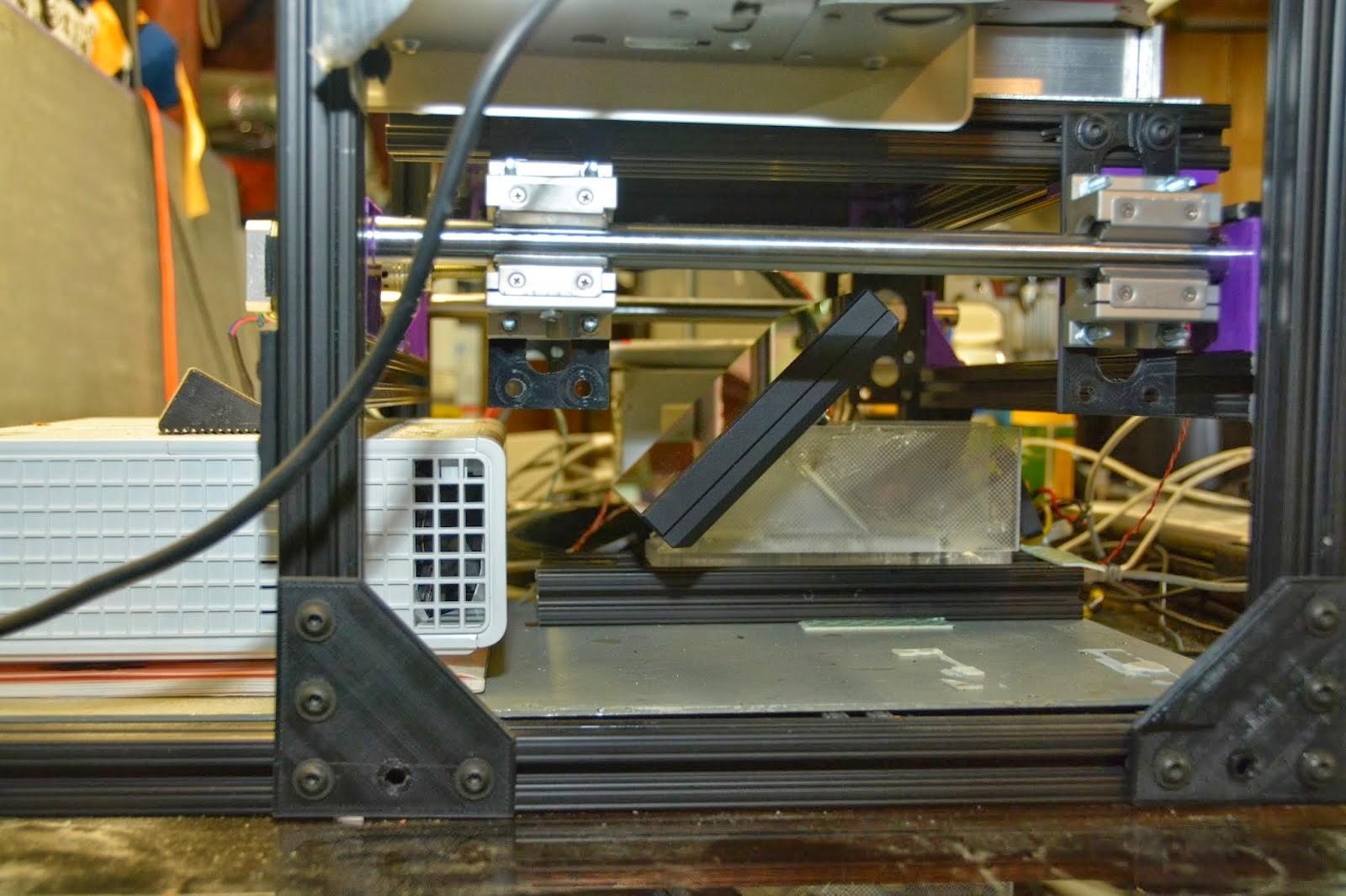 Projector's light reflecting in a mirror | GrabCAD Groups