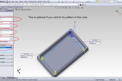 Tutorial:Using mounting boss fastening feature in Solidworks. - GrabCAD