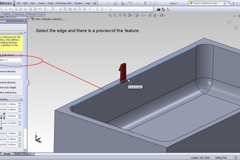 Tutorial:Using snap hook fastening feature in Solidworks. - GrabCAD