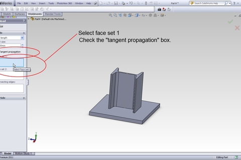 Tutorial:Using filet bead feature (in Weldments) in Solidworks. - GrabCAD