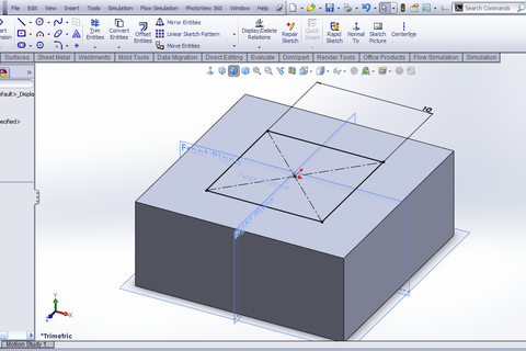 Tutorial - Modeling square Head bolt with square Nut in SolidWorks ...