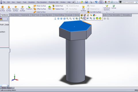 Tutorial - Modeling Square cut bolt in SolidWorks? - GrabCAD