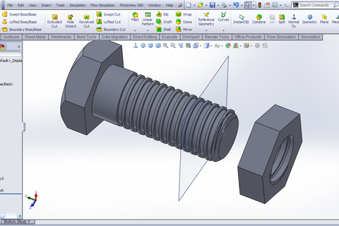Tutorial - Modeling square cut nut in SolidWorks? - GrabCAD