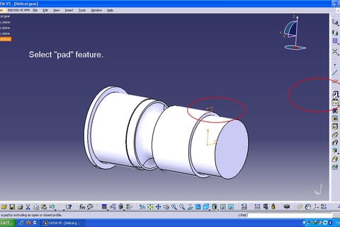 Tutorial:Modeling a helical gear in Catia V5. - GrabCAD