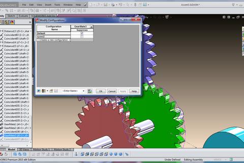 How to move gear horizontally in the shaft and then rotate the gear by ...
