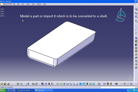 Tutorial: Using Shell function in Catia V5. - GrabCAD
