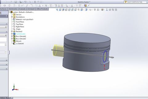 Tutorial how to make engine part 7 - GrabCAD