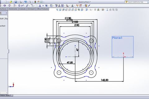 Tutorial how to make engine part 10 - GrabCAD