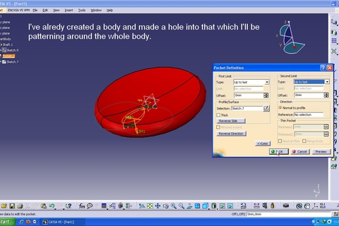 Tutorial: Using circular pattern in Catia V5. - GrabCAD