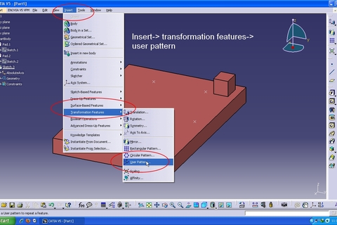 Tutorial: Using user pattern in Catia V5. - GrabCAD