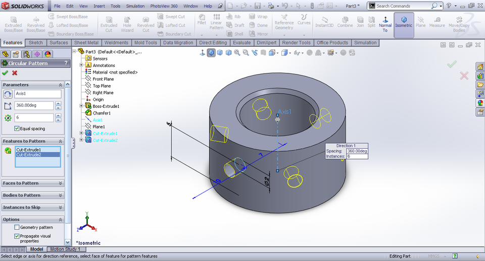 Tutorial - Modeling Capstan Nut in SolidWorks? - GrabCAD