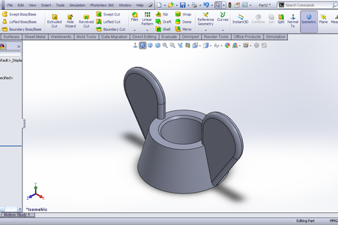 Tutorial - Modeling wing nut in SolidWorks? - GrabCAD