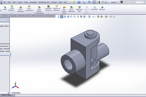 Tutorial - Assembling the parts of the universal joint in SolidWorks? - GrabCAD
