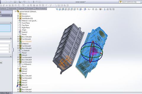 Tutorial how to make engine part 12 - GrabCAD