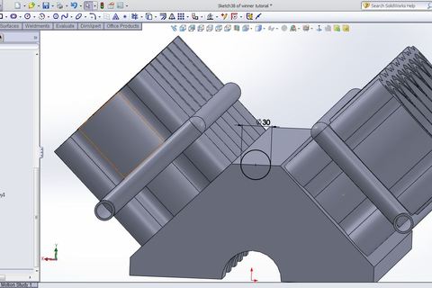 Tutorial how to make engine part 13 - GrabCAD