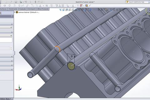 Tutorial how to make engine part 13 - GrabCAD