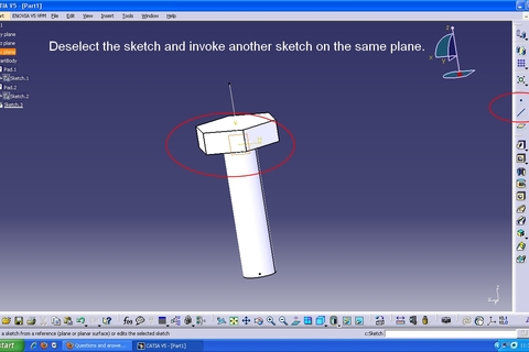 Tutorial: How to model a bolt with visible threads in Catia V5? - GrabCAD