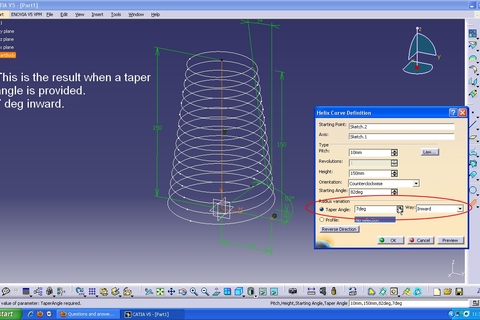 Tutorial: How to model helical spring in Catia V5? - GrabCAD
