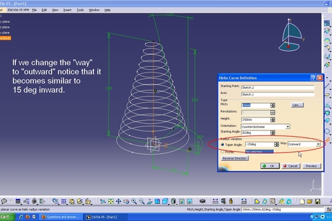 Tutorial: How to model helical spring in Catia V5? - GrabCAD
