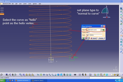 Tutorial: How to model helical spring in Catia V5? - GrabCAD