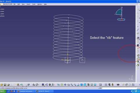 Tutorial: How to model helical spring in Catia V5? - GrabCAD