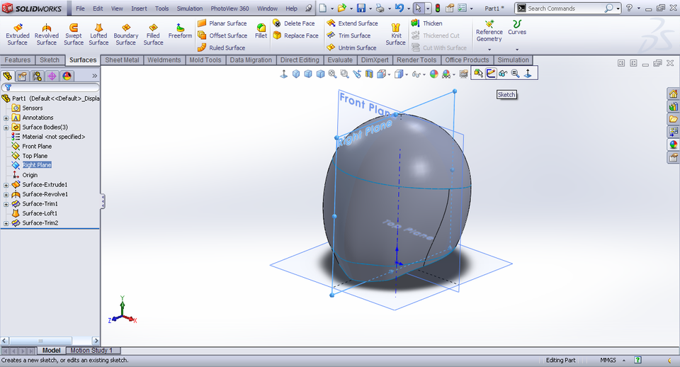 Tutorial - Modeling Helmet in SolidWorks? - GrabCAD