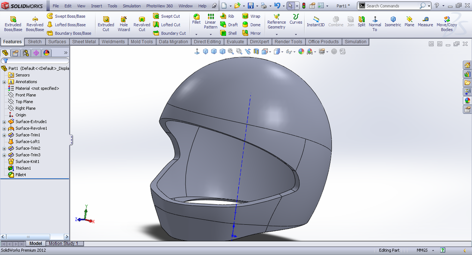 Tutorial - Modeling Helmet in SolidWorks? - GrabCAD
