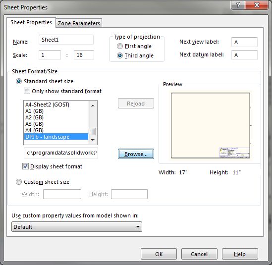 Problem in Importing part in SolidWorks Drawing Template | GrabCAD ...