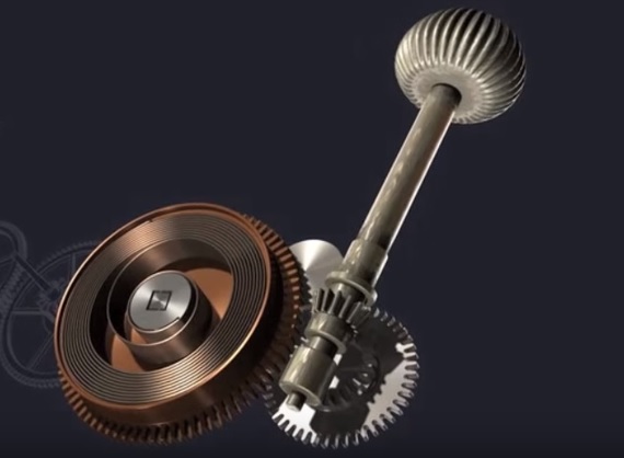 How to model and assemble Mechanical watch barrel and mainspring ...