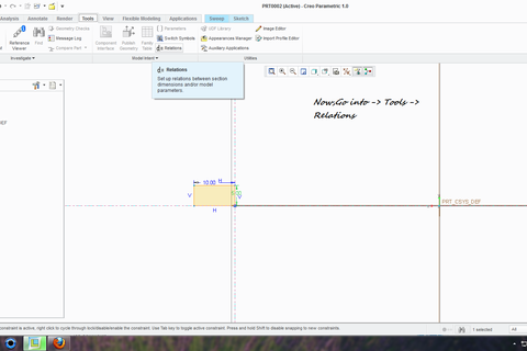 How to create a CAM profile using relations in pro-Engineer/Creo-parametric? - GrabCAD