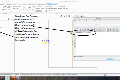 How to create a CAM profile using relations in pro-Engineer/Creo-parametric? - GrabCAD
