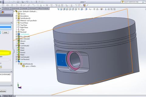 Tutorial how to make engine part 24 - GrabCAD
